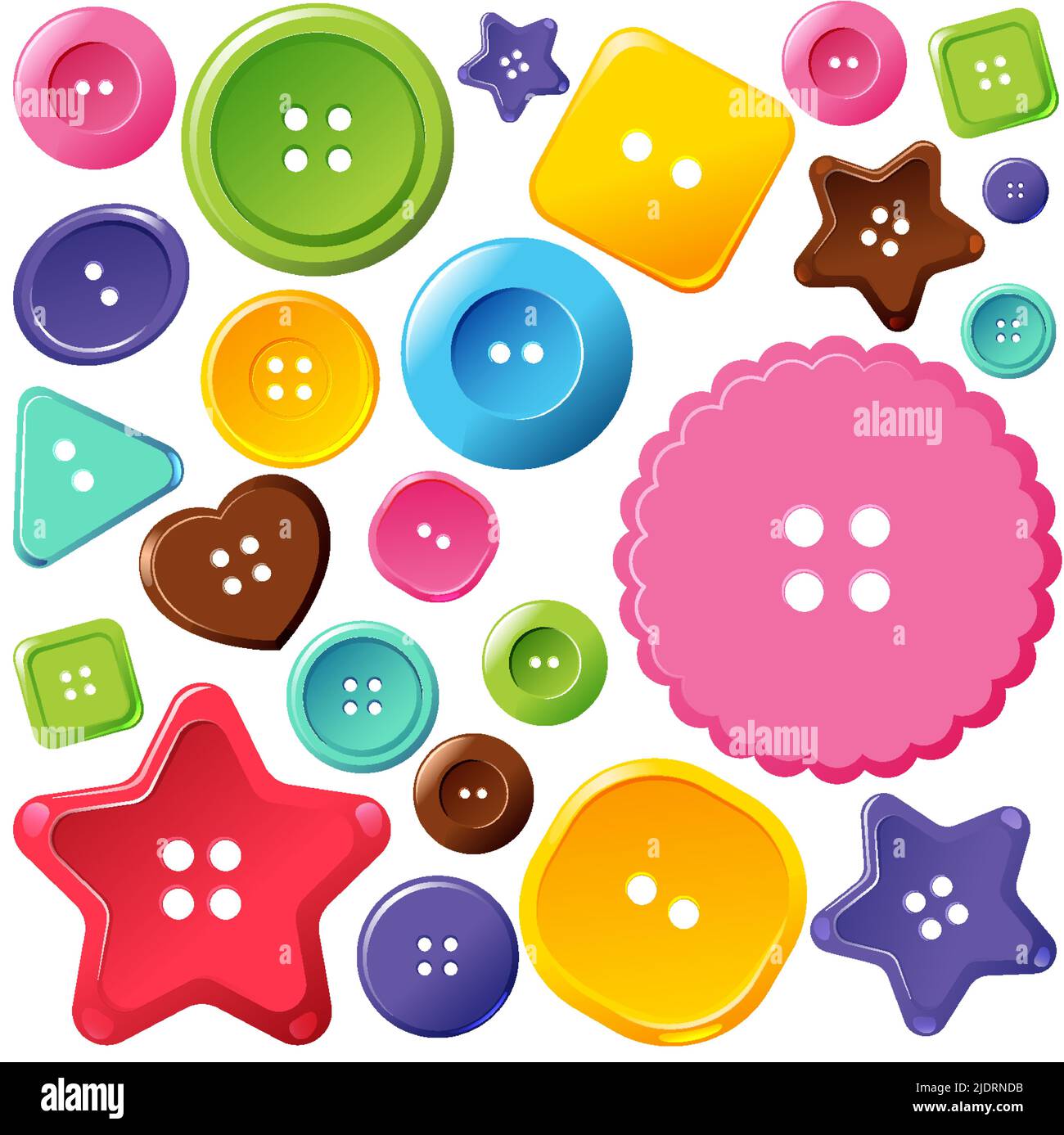 Colourful buttons seamless pattern illustration Stock Vector Image ...