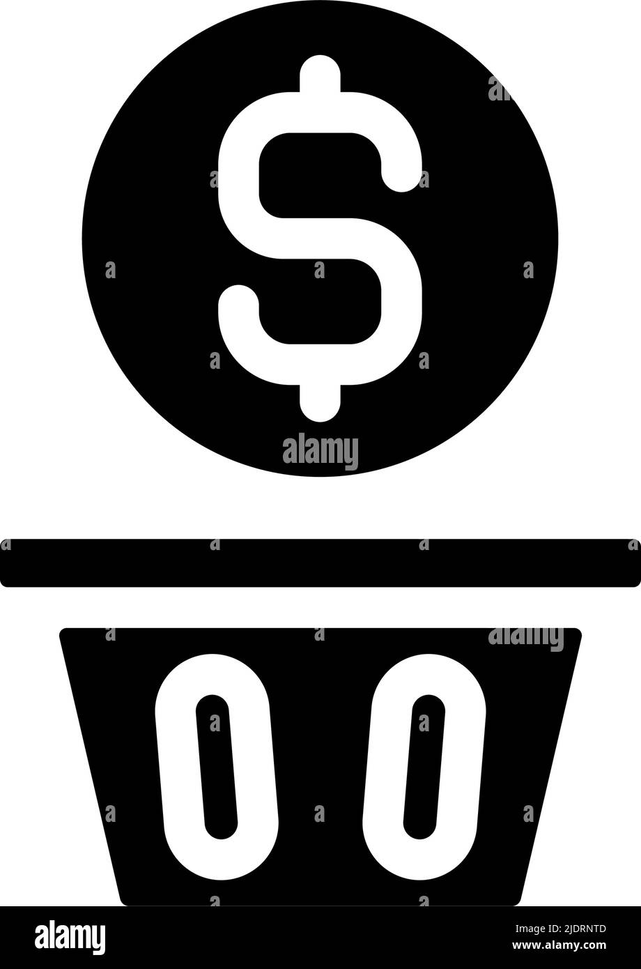 Wasting money black glyph icon Stock Vector Image & Art - Alamy