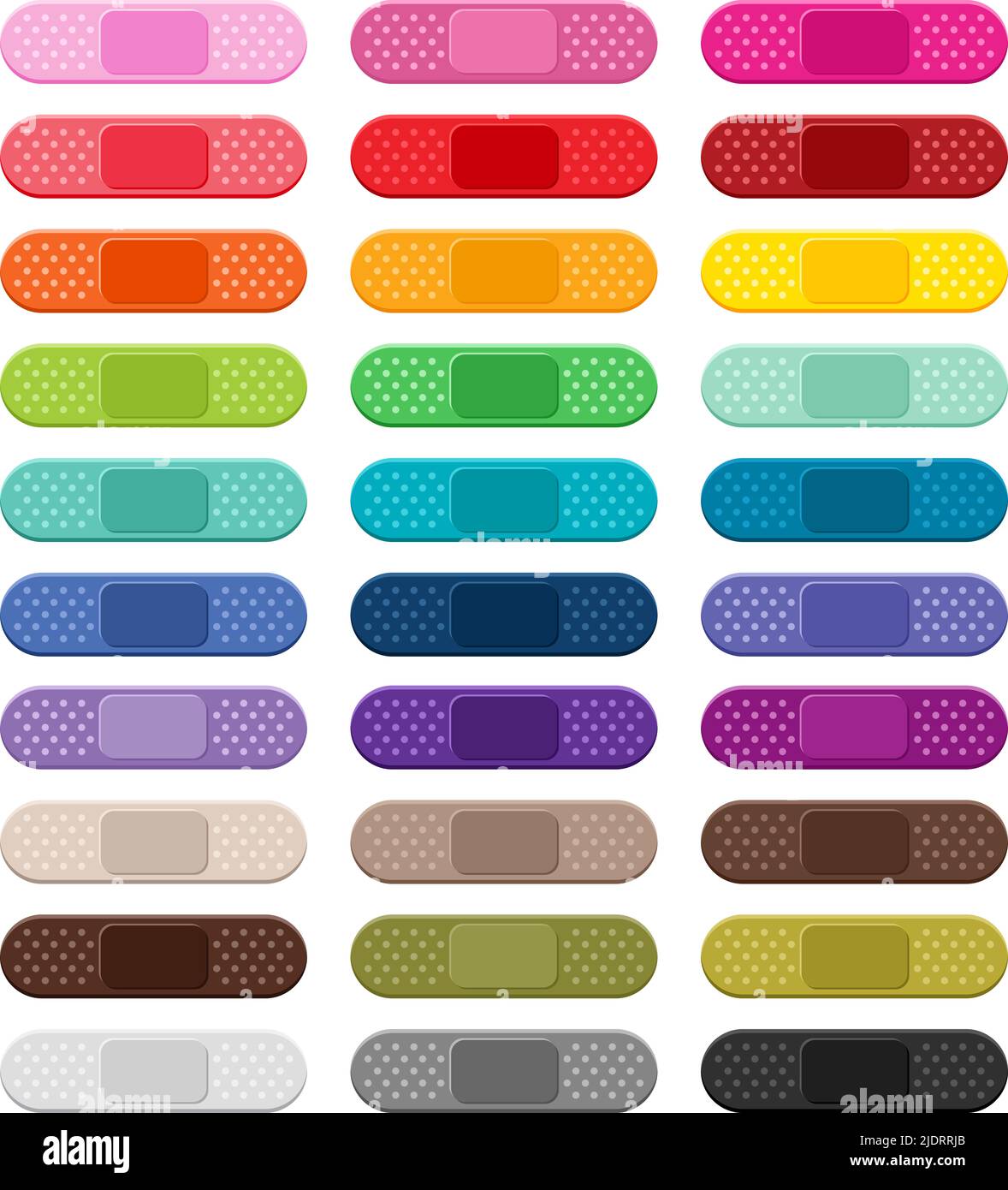 Set of colorful adhesive bandages Stock Photo - Alamy