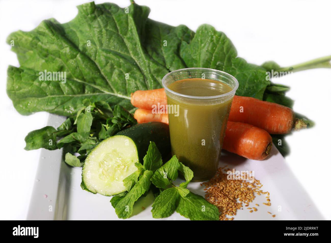 Natural vegetable juice. Vegan green juice Stock Photo - Alamy