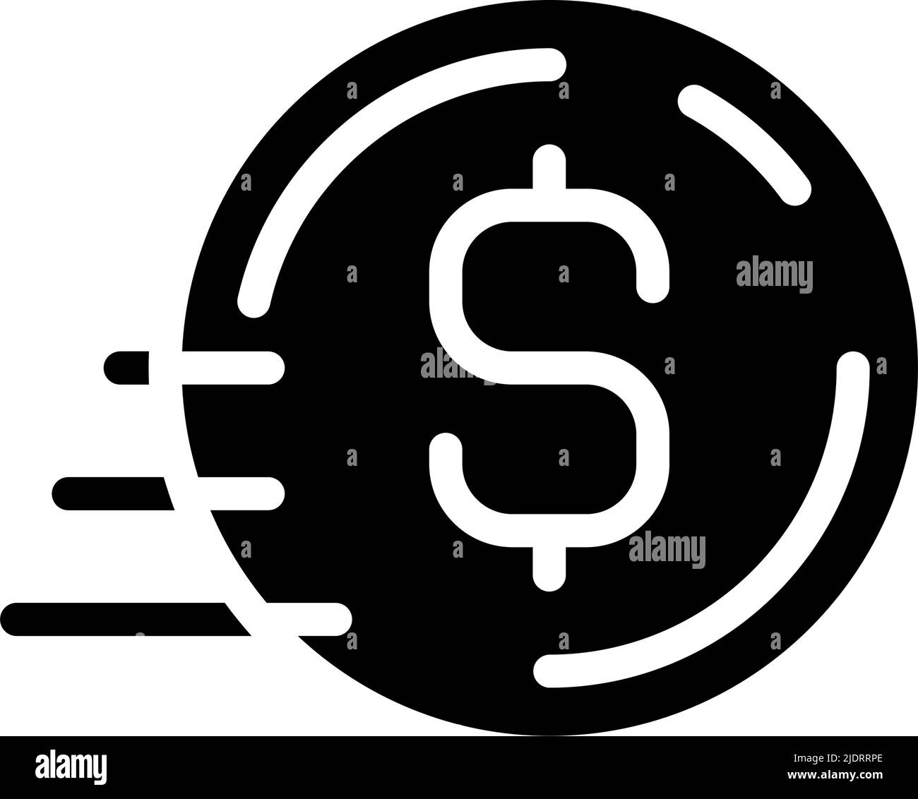 Coin in motion Stock Vector Images - Alamy