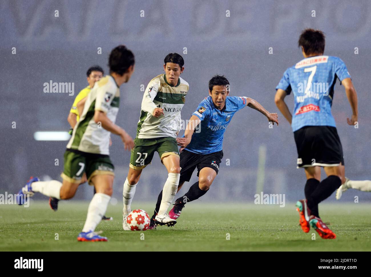 Kawasaki Todoroki Stadium, Kanagawa, Japan. 22nd June, 2022. Ryoga Sato (Verdy), JUNE 22, 2022 ...