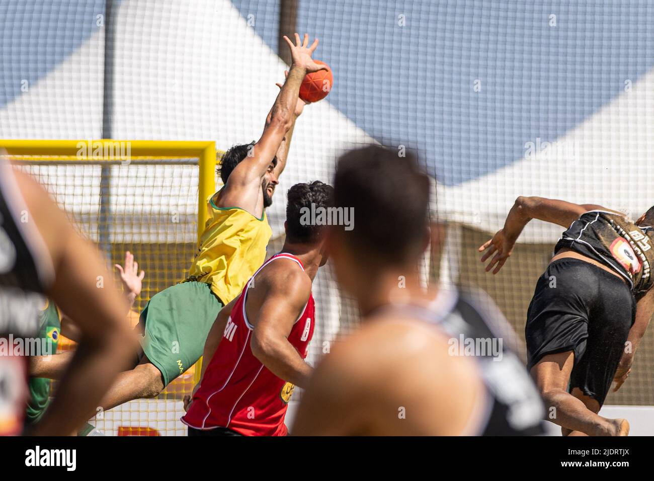 Heraklio(GR), 23/06/2022 - Beach Handball / World Champinships - Terceiro dia da Copa do Mundo ...