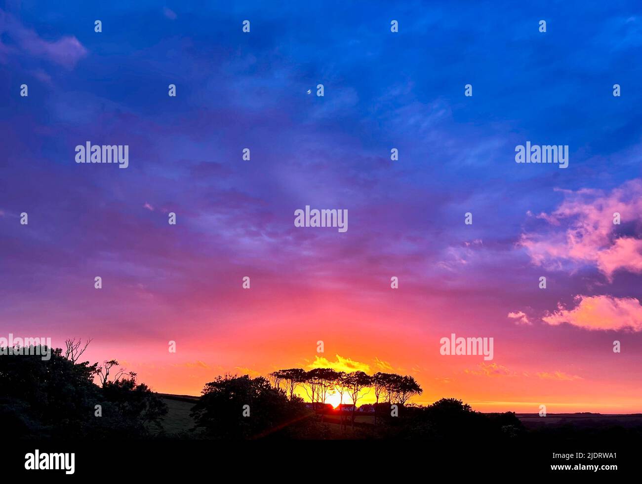 Devon Sunset II Stock Photo - Alamy
