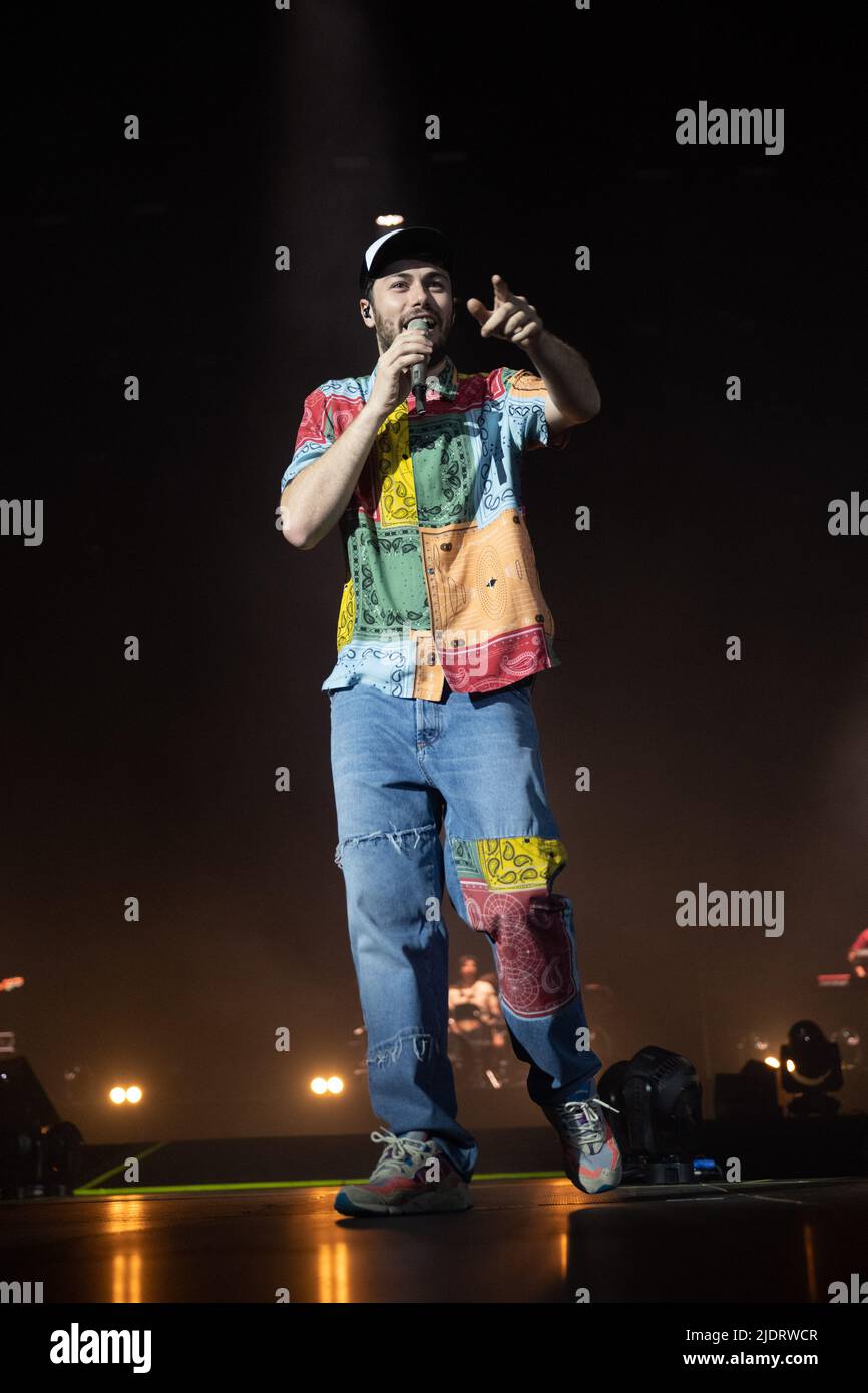 Concert of italian band Pingiuini tattici Nucleari at Palalottomatica ...