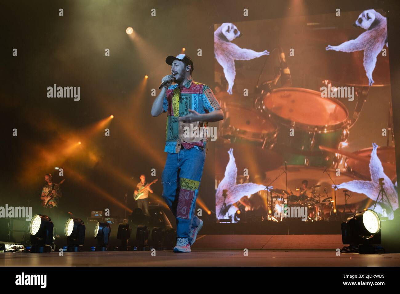 Concert of italian band Pingiuini tattici Nucleari at Palalottomatica ...