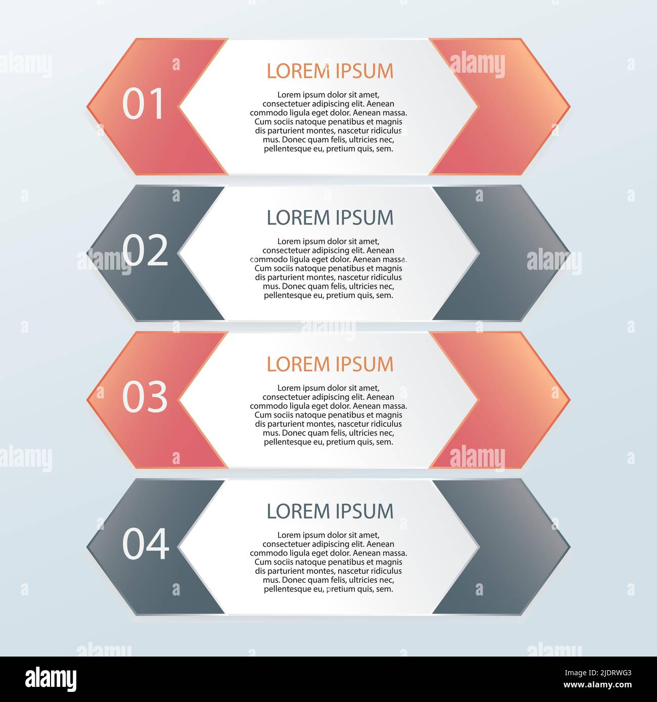 Elegant Four Points Infographic Template Presentation Layout Banner ...
