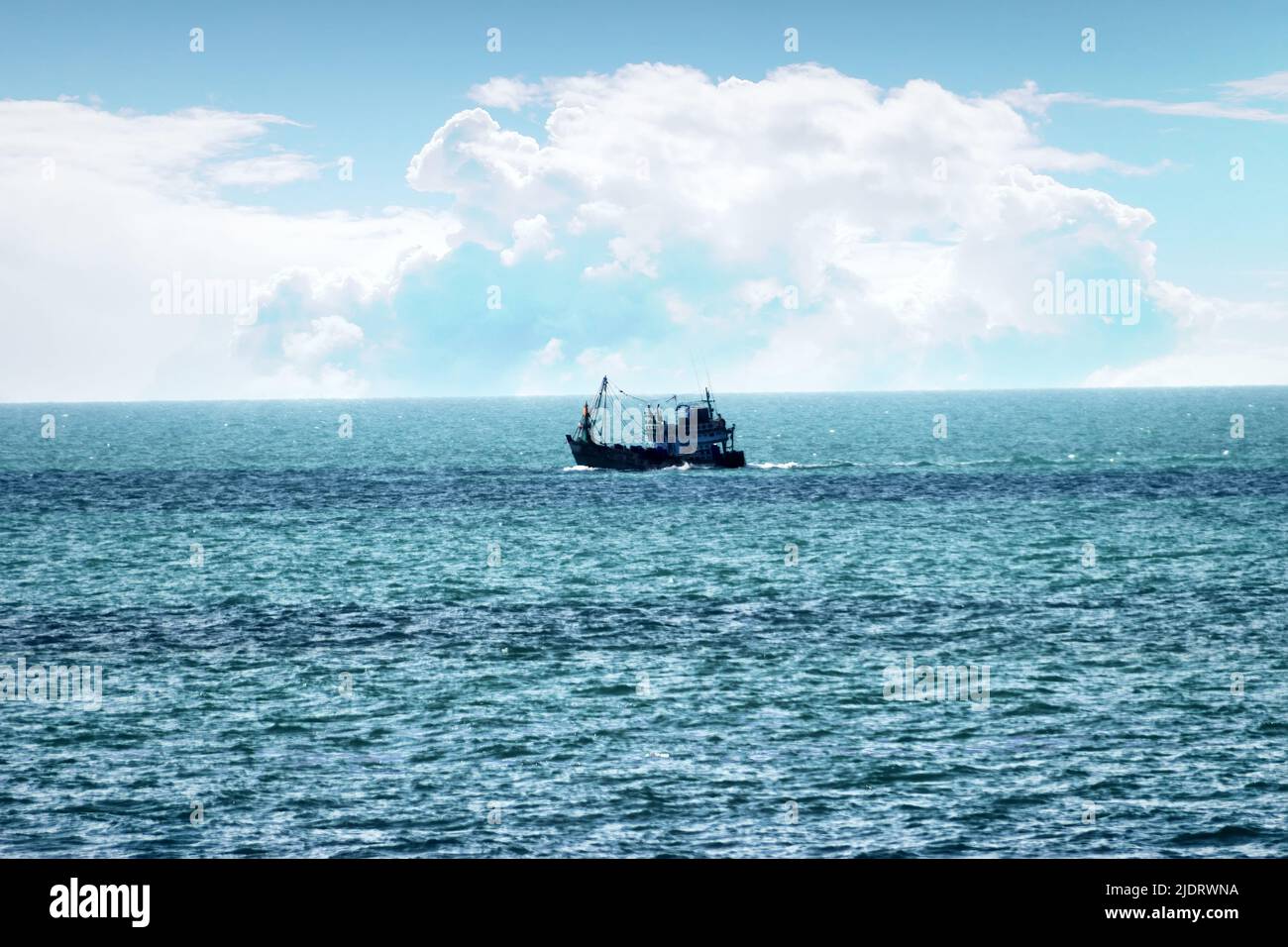 Marine fishing. Thai seiners in the South China Sea Stock Photo - Alamy