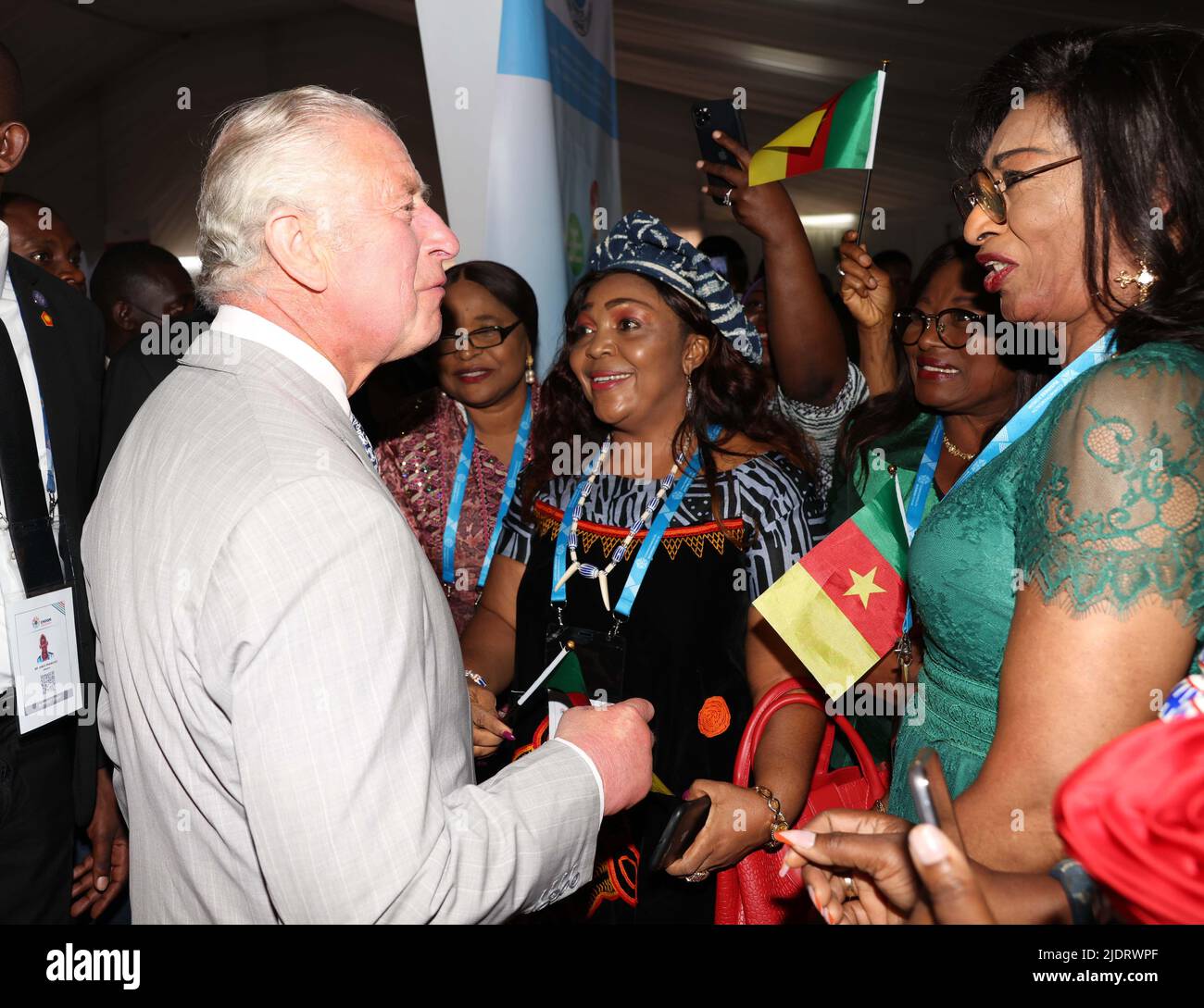 The Prince of Wales attends a Commonwealth Business Forum Exhibition at ...