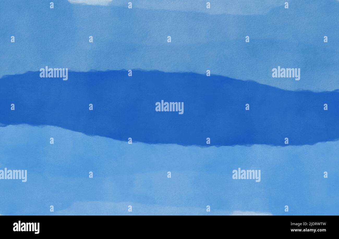 Abstract blue watercolor on grain paper. Watercolor brush stoke design ...