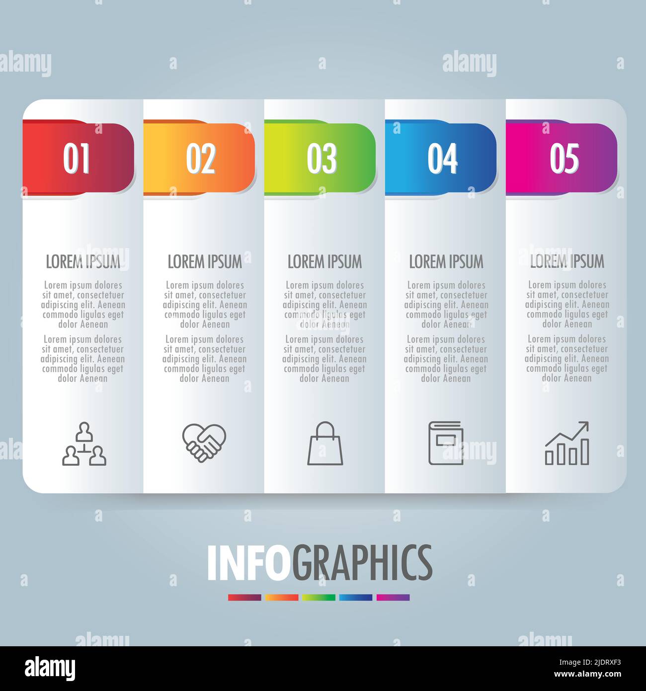 Numbered process Stock Vector Images - Alamy