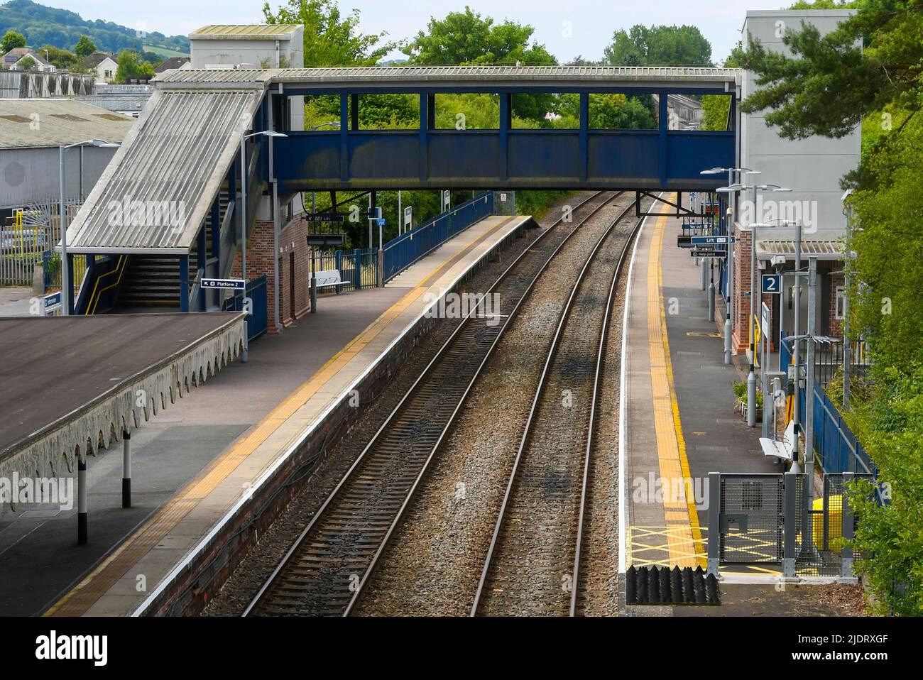 Train station at axminster hi-res stock photography and images - Alamy