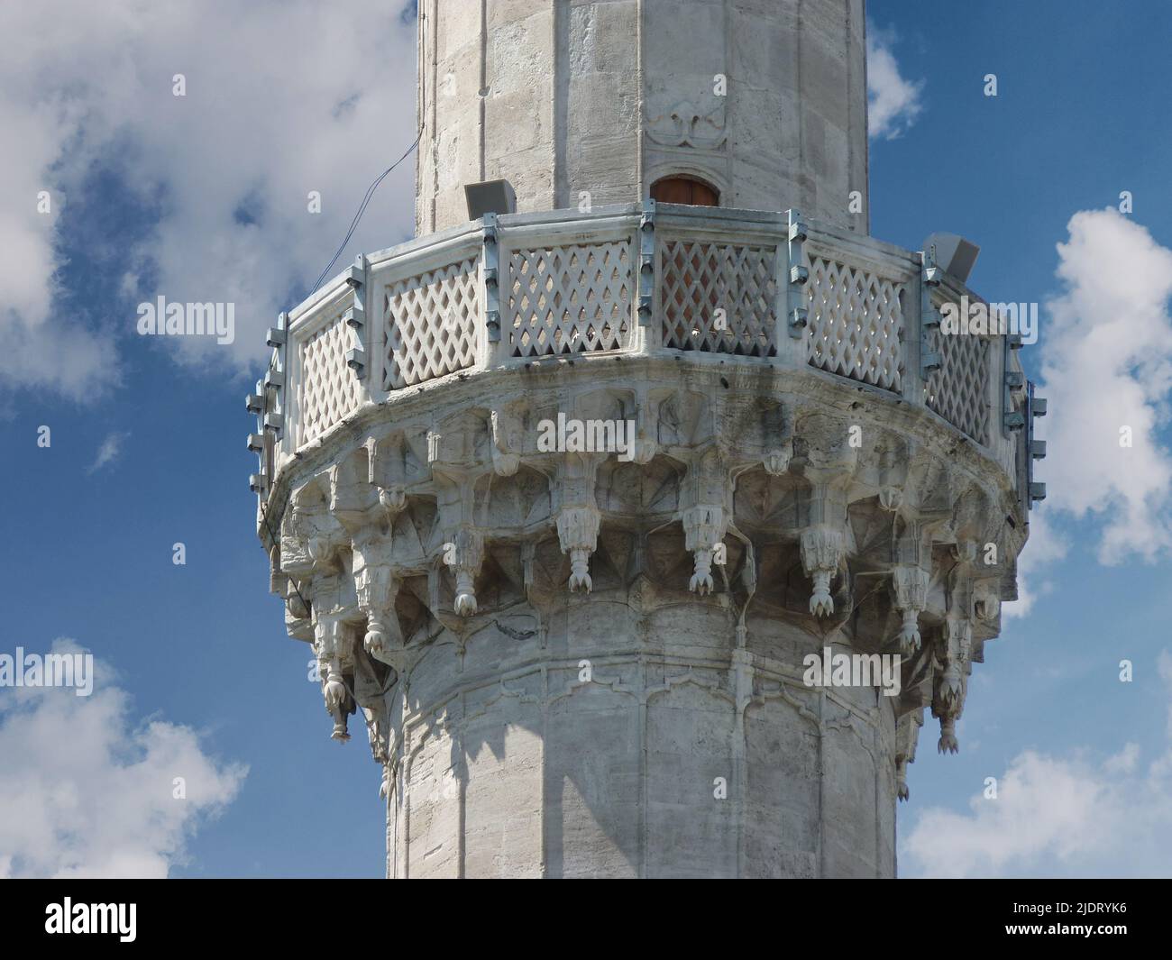 The minaret is the symbol of Islam. The minaret of a mosque with ...