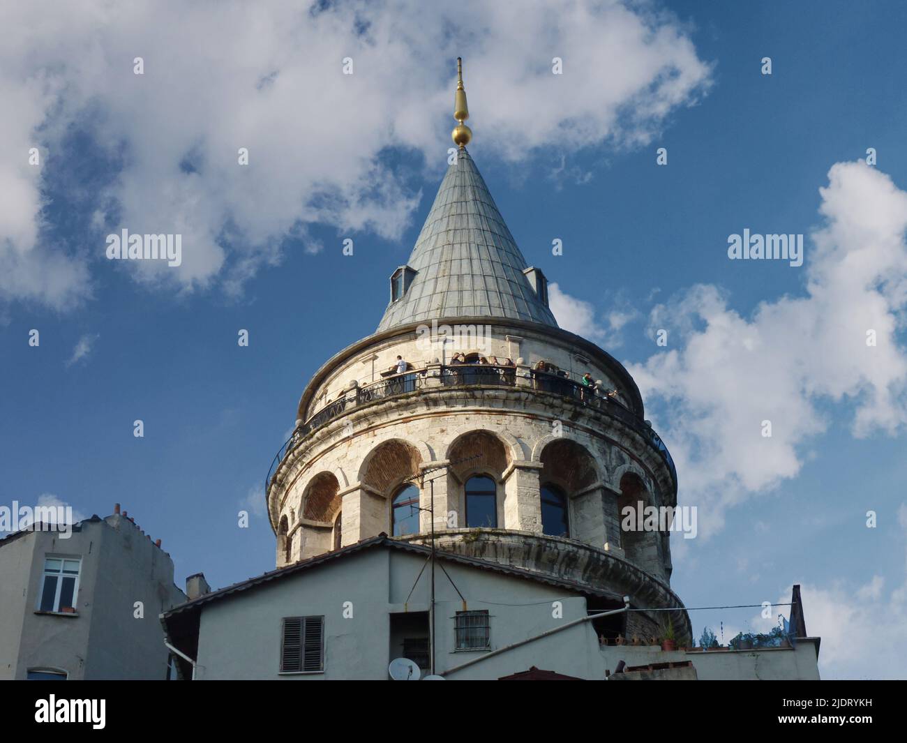 Istanbul, Turkey - Agust 08, 2022: The famous Galata tower in Istanbul ...