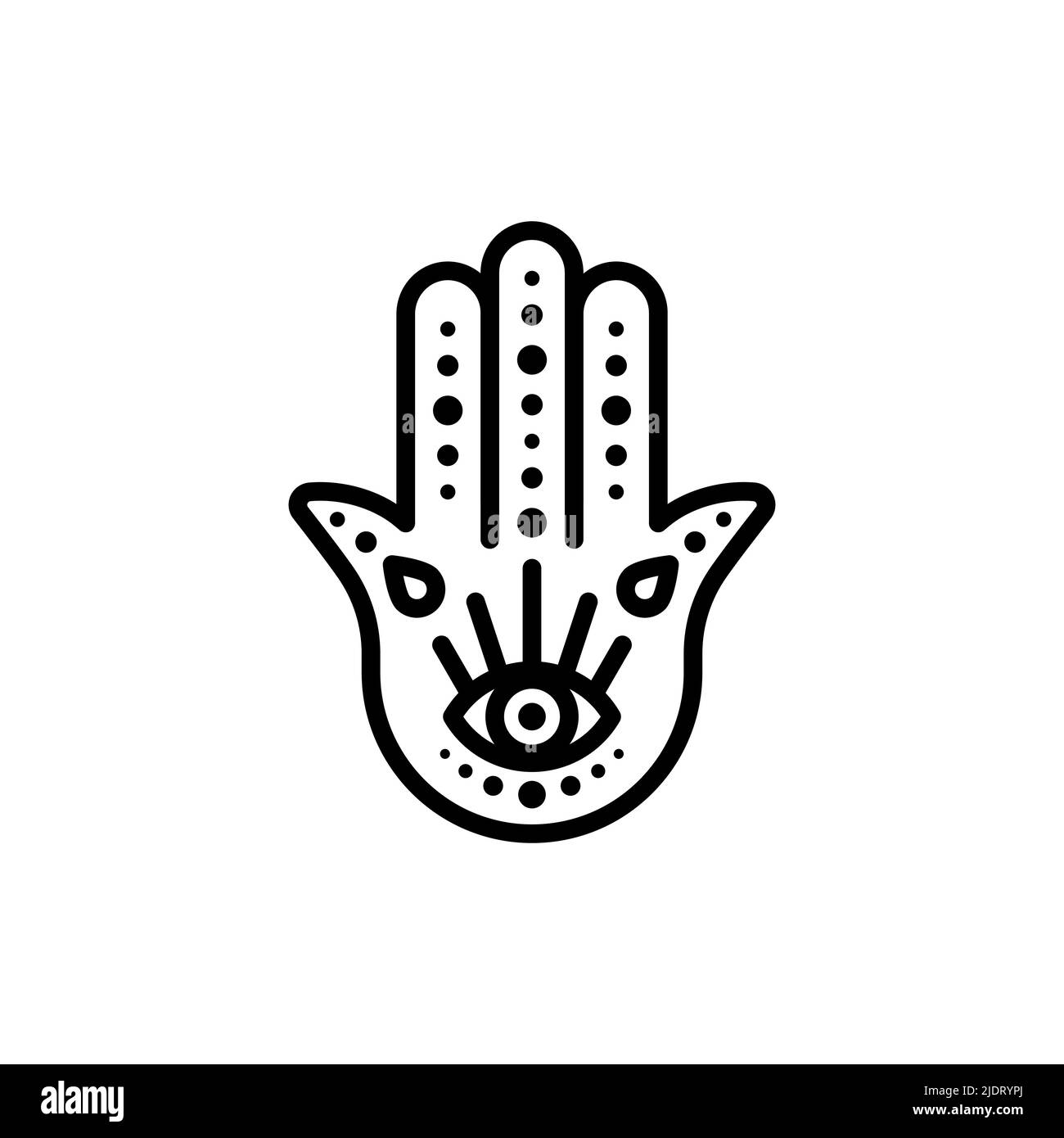 Simple Hamsa Outline