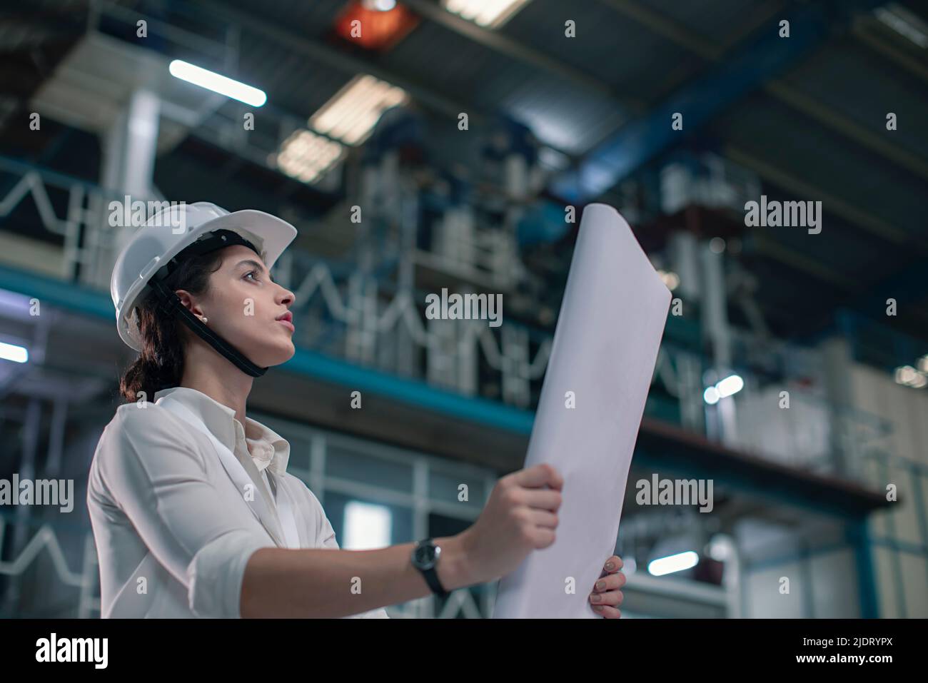 Businesswoman reading a map hi-res stock photography and images - Alamy