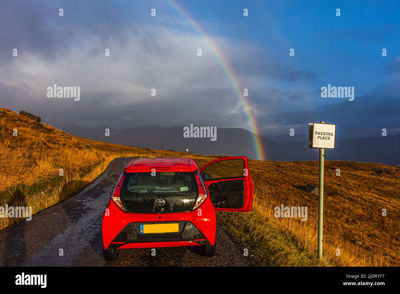 Rainbow road highlands scotland hi-res stock photography and images - Alamy