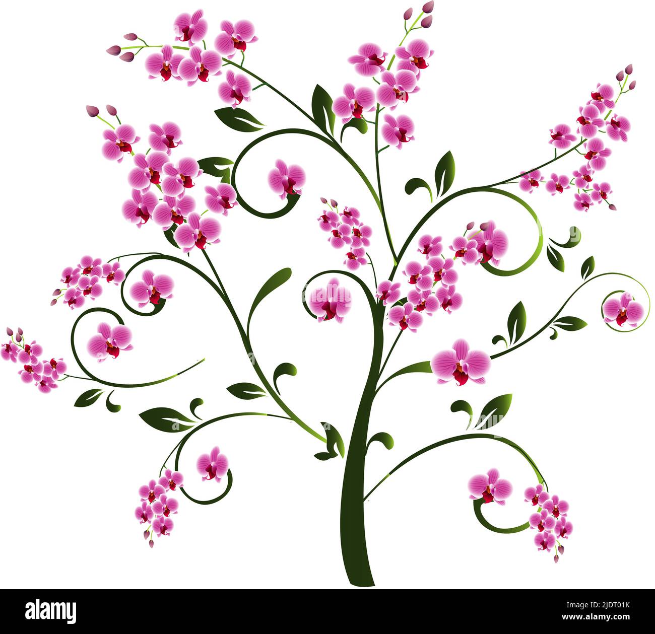 Nature, tree and flowers Stock Photo - Alamy