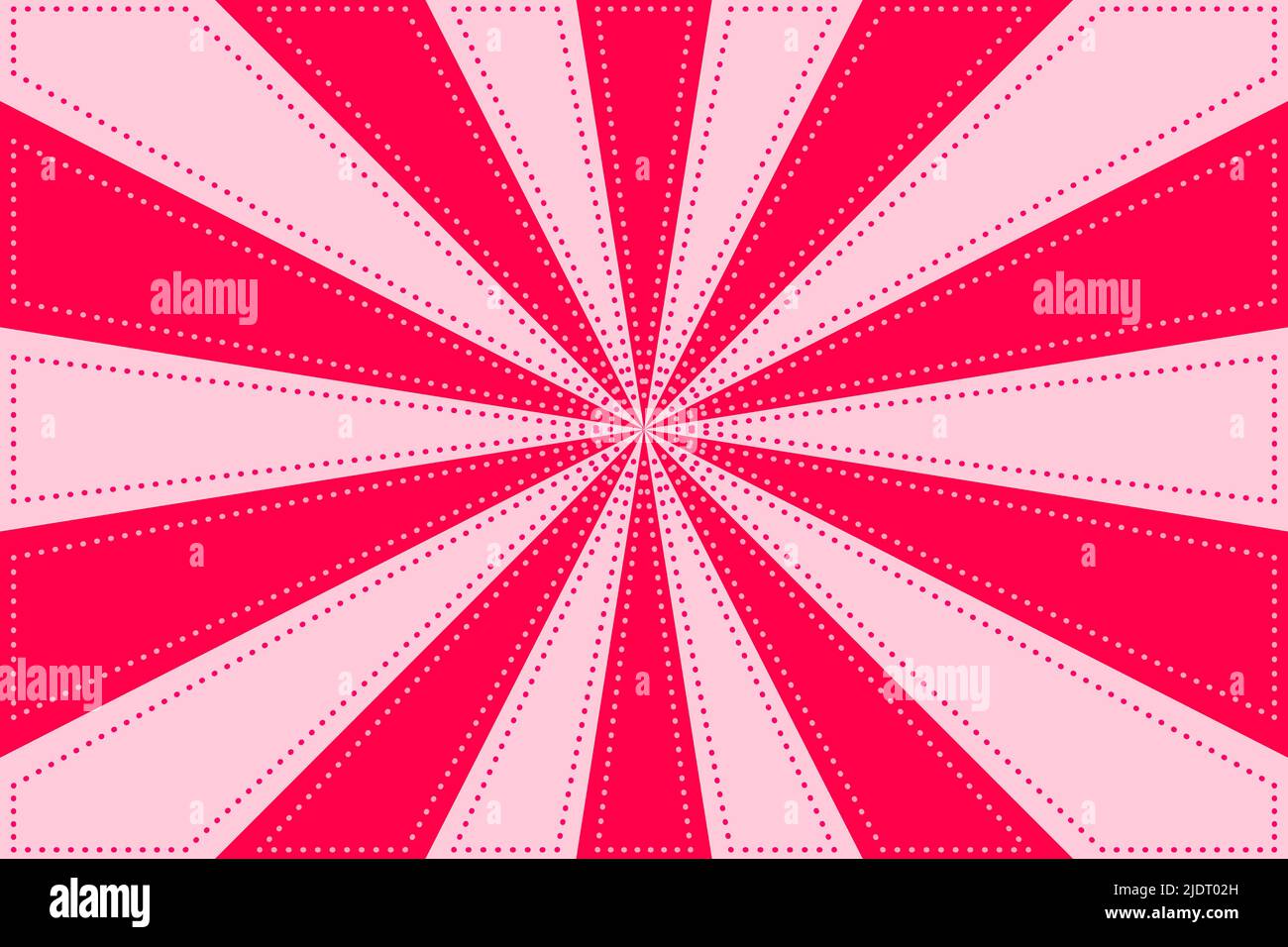 Pink Sunburst Pattern Background Ray Radial Star With Back Stitch