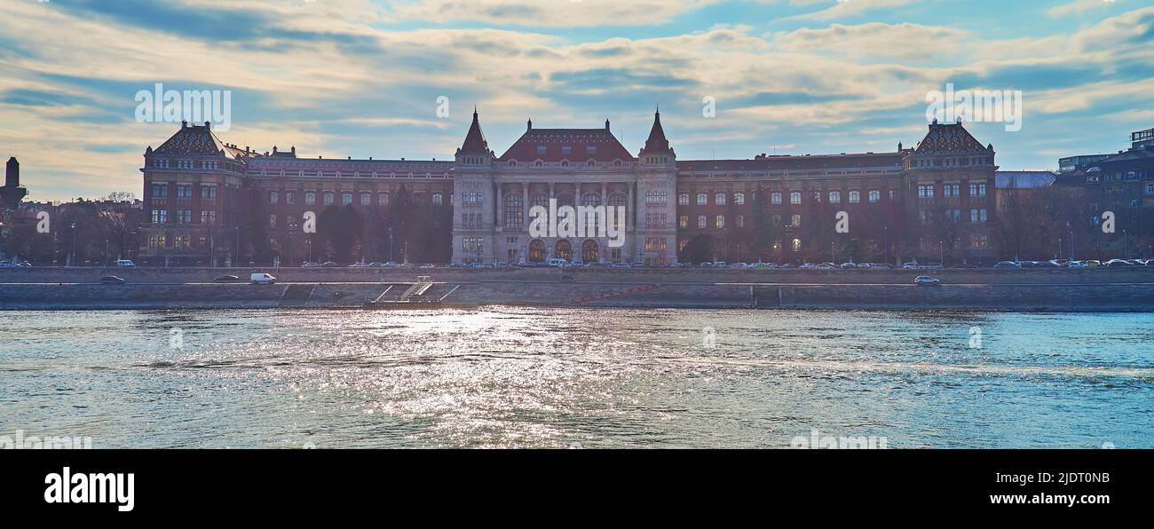 Historic building of University of Technology and Economics with ...