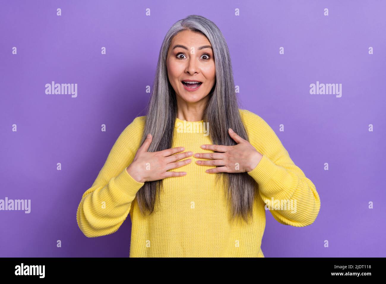 Photo of impressed astonished staring lady can't believe in her victory ...
