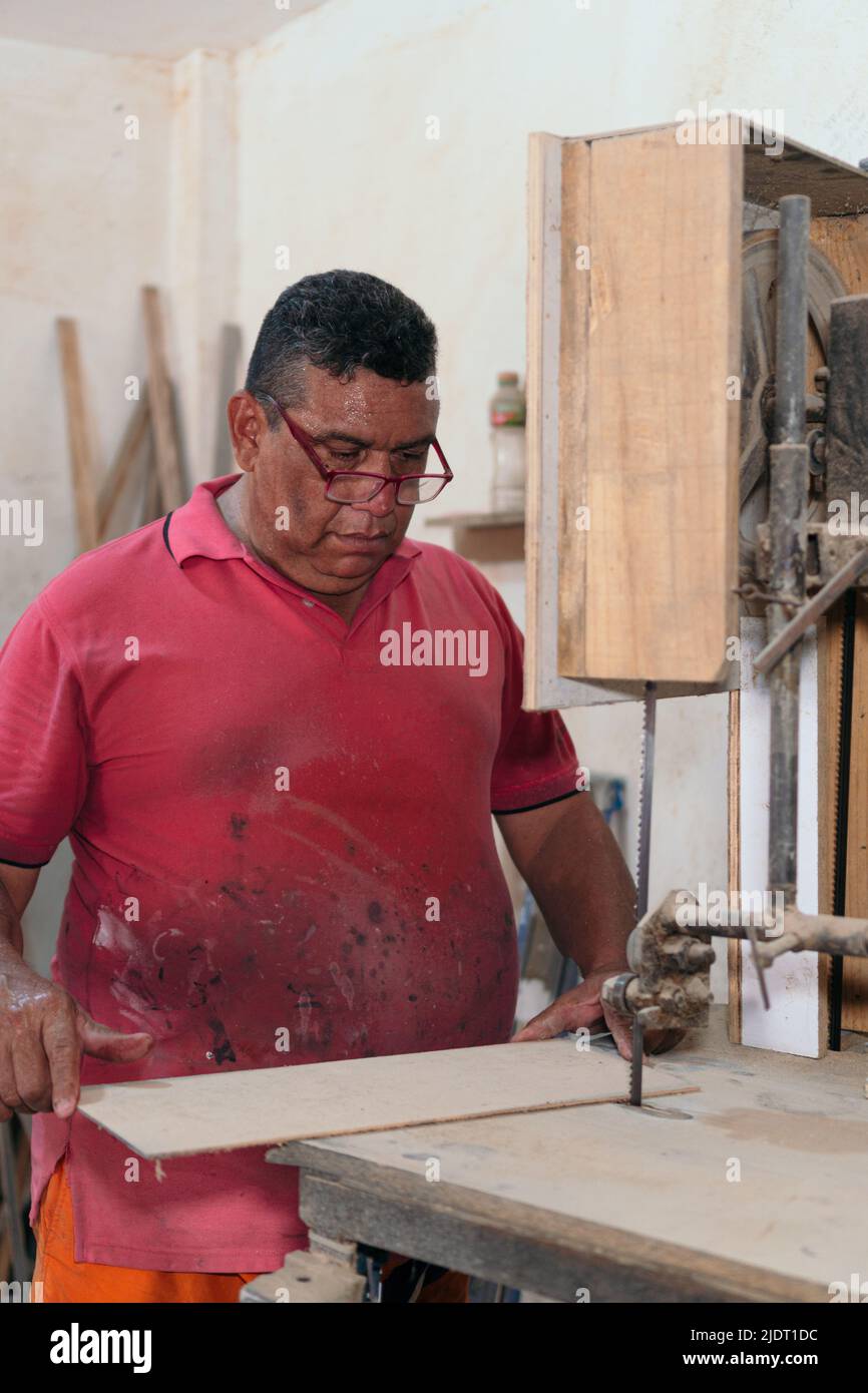Mature man carpenter making hi-res stock photography and images - Alamy