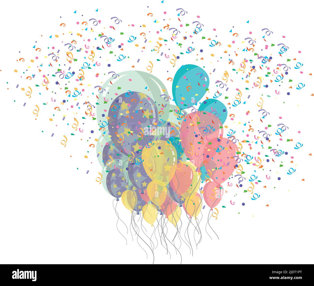 Happiness for celebration and event. Illustration card Stock Photo - Alamy