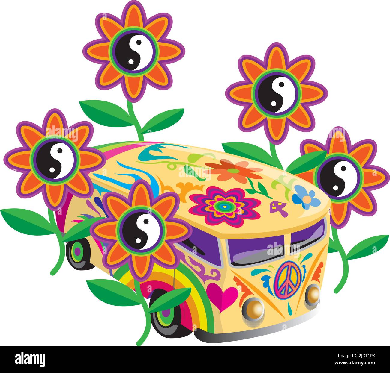 Man sunflower cartoon illustration hi-res stock photography and images ...