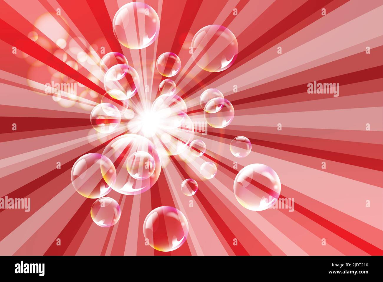 Abstract background with explosion, colors, lines and bubbles ...