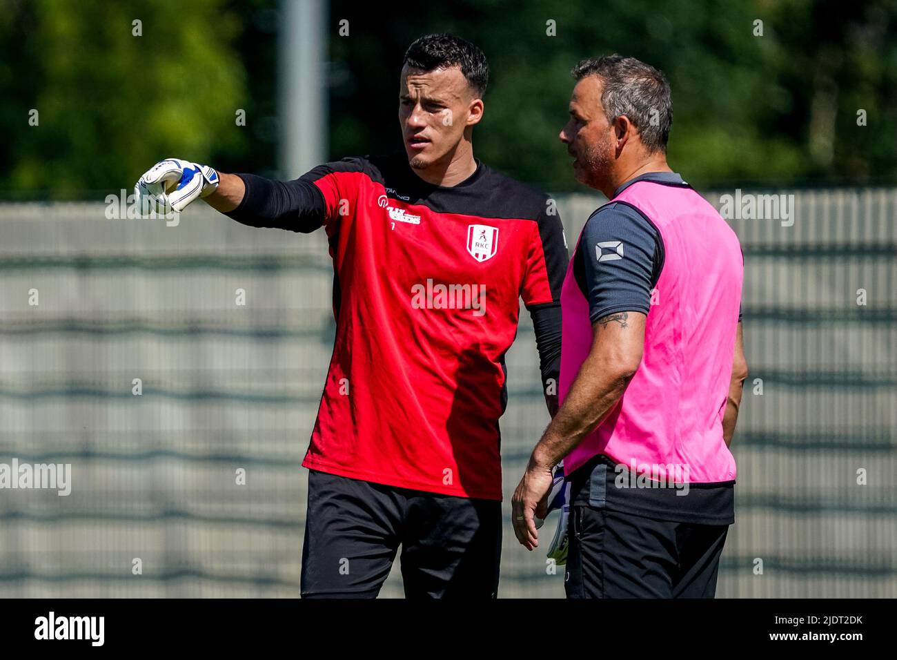 WAALWIJK, NETHERLANDS - JUNE 23: Etienne Vaessen of RKC Waalwijk and ...