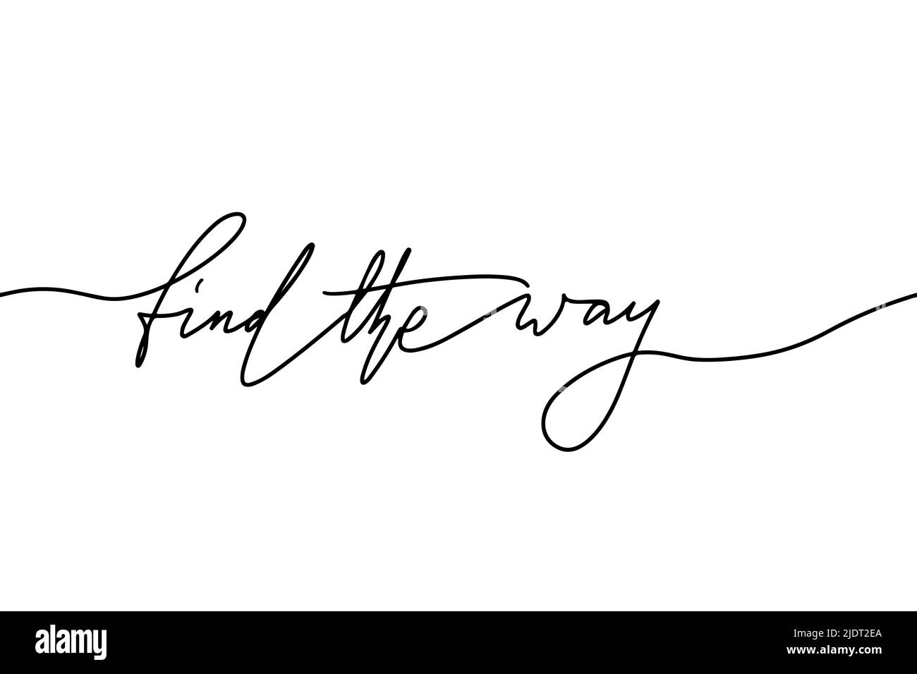 Find the way Creative Hand drawn Calligraphy template for t-shirt or ...