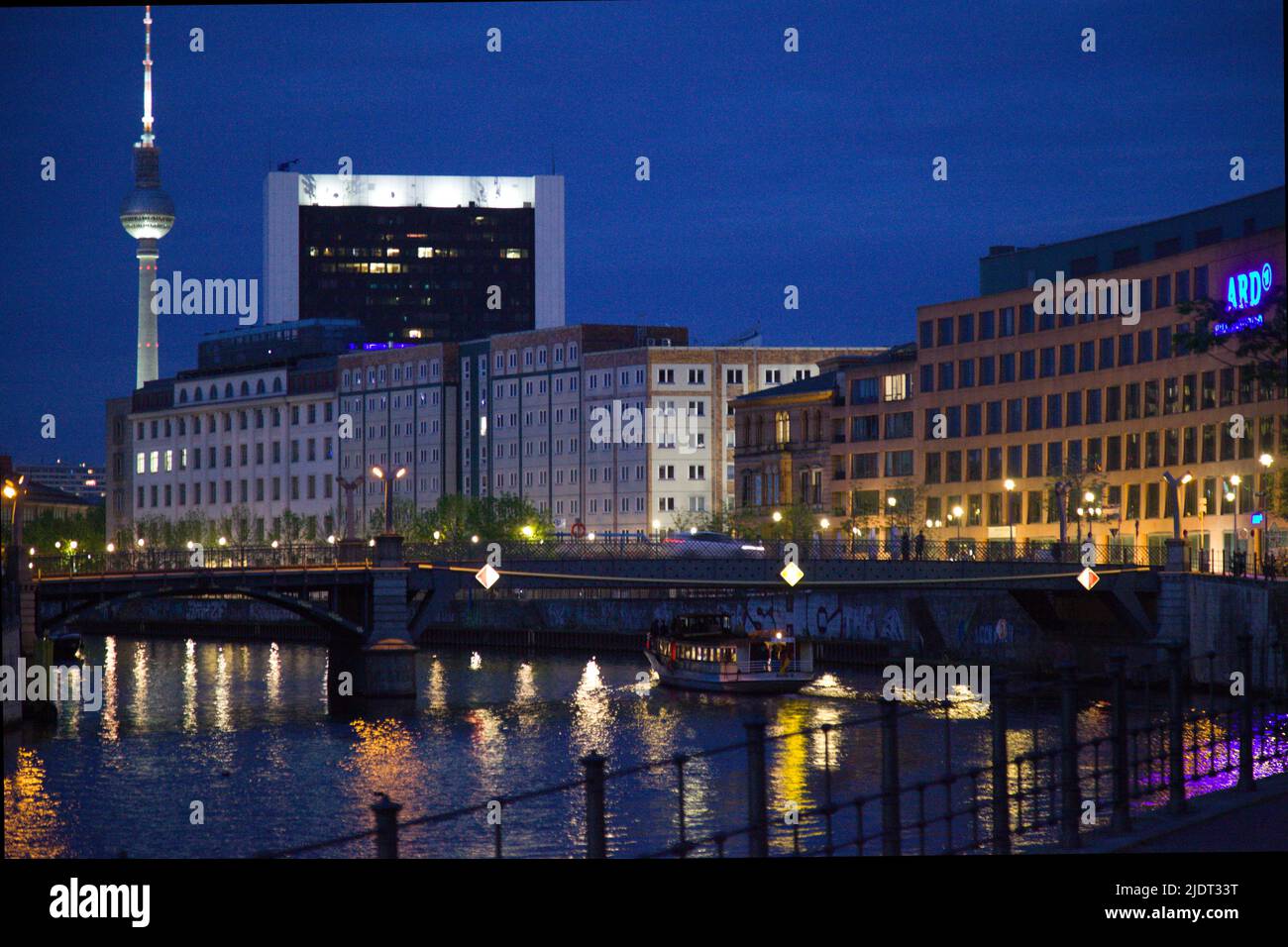 Germany, Berlin, skyline, Spree River, Television Tower Stock Photo - Alamy