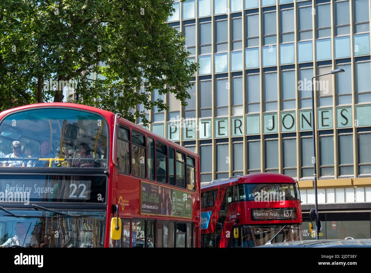 London May 2022: Peter Jones department store on Sloane Square, Chelsea ...