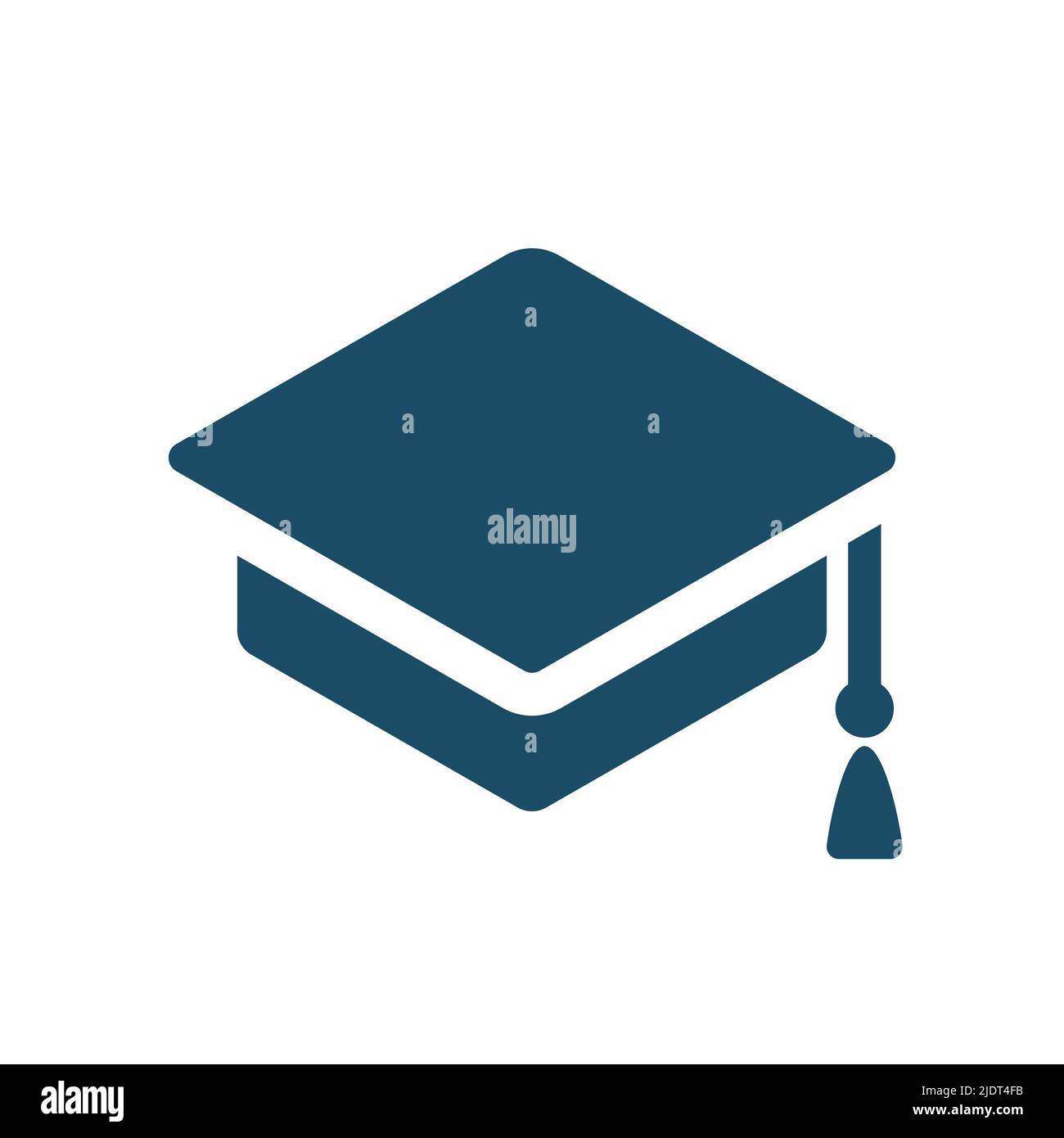 High quality dark blue graduation academic cap icon. Pictogram, icon ...