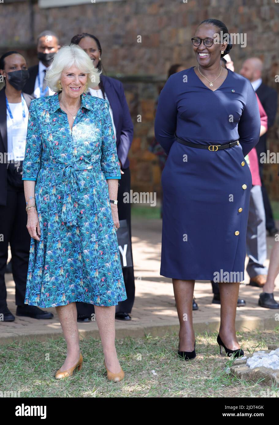 The Duchess of Cornwall (left) and H.E. Jeannette Kagame, the First ...