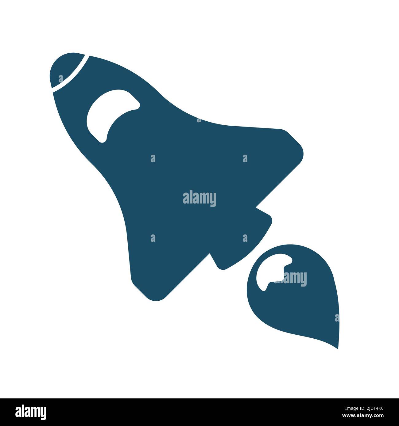 High quality dark blue space ship, rocket icon. Pictogram, icon set ...