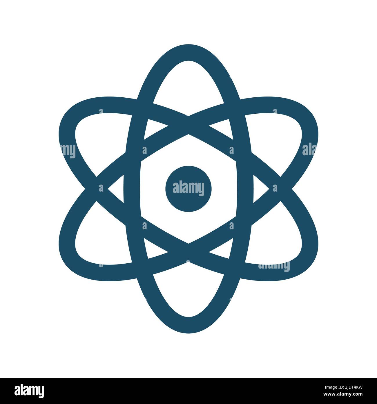 High quality dark blue atom, molecule icon. Pictogram, icon set ...