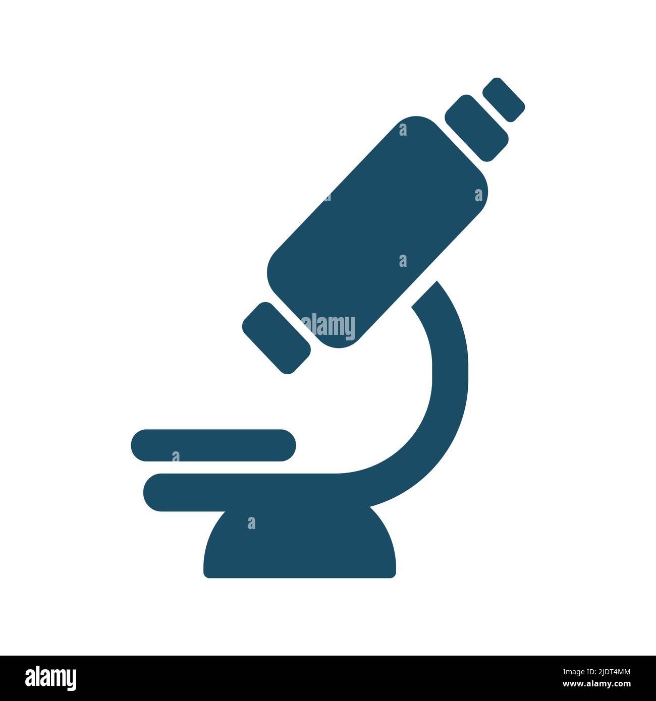 High quality dark blue microscope icon. Pictogram, icon set ...