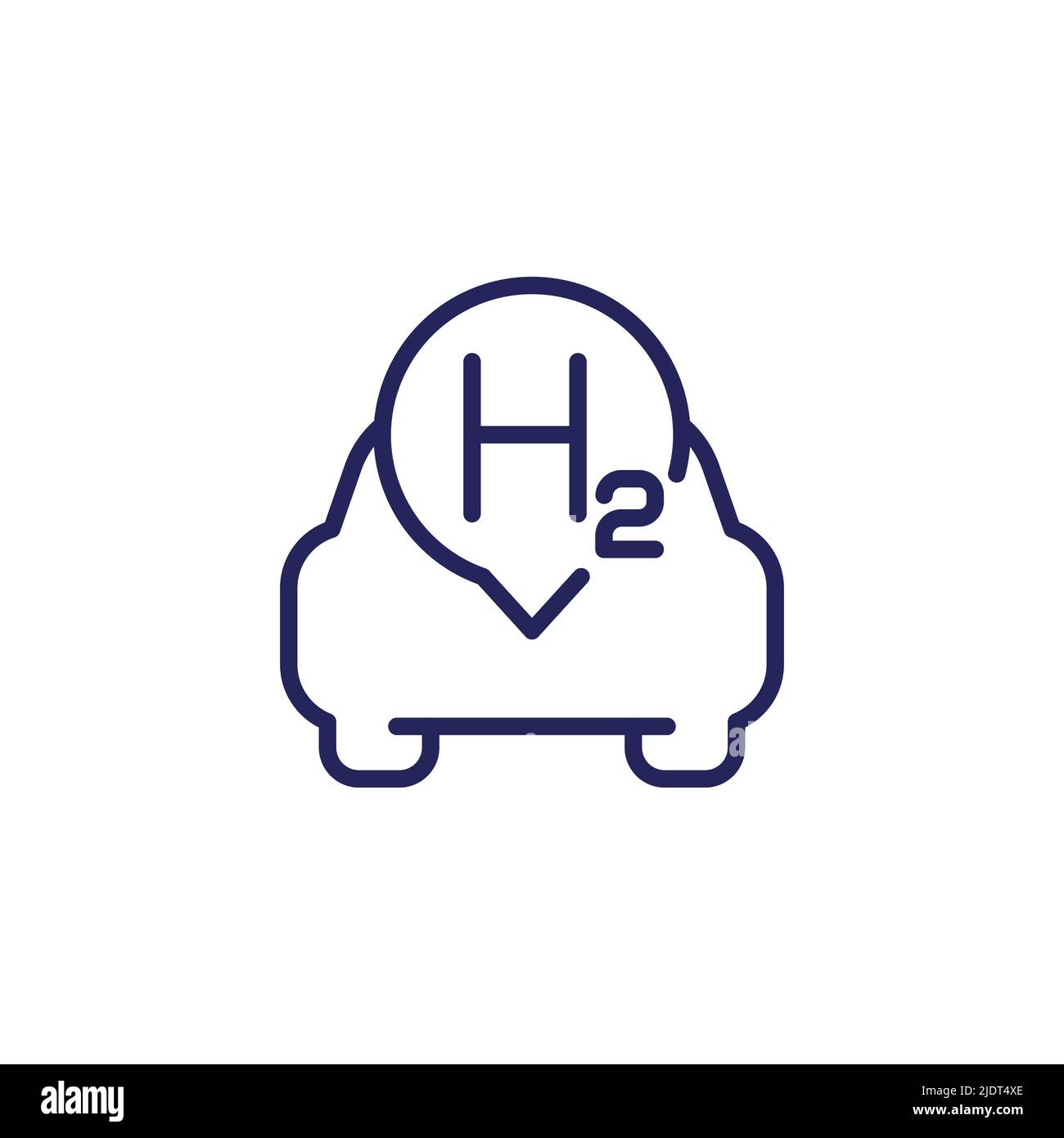 Eco energy hydrogen line Stock Vector Images - Alamy