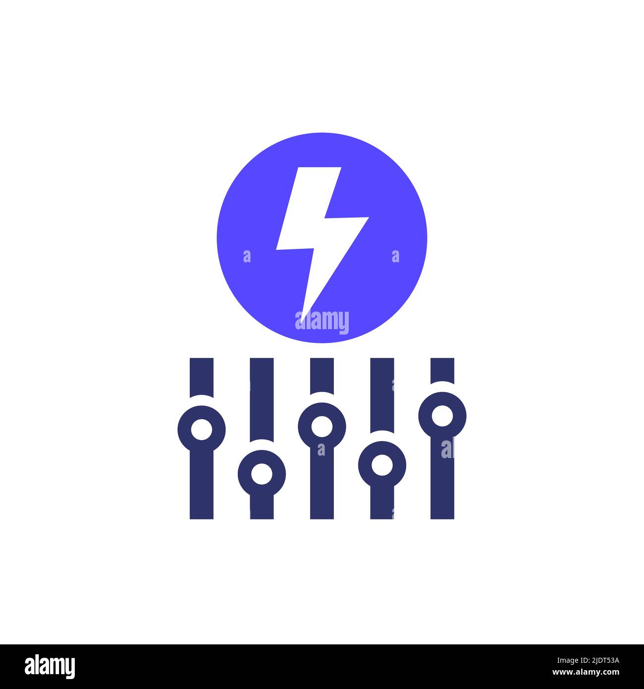 electricity control icon on white Stock Vector Image & Art - Alamy