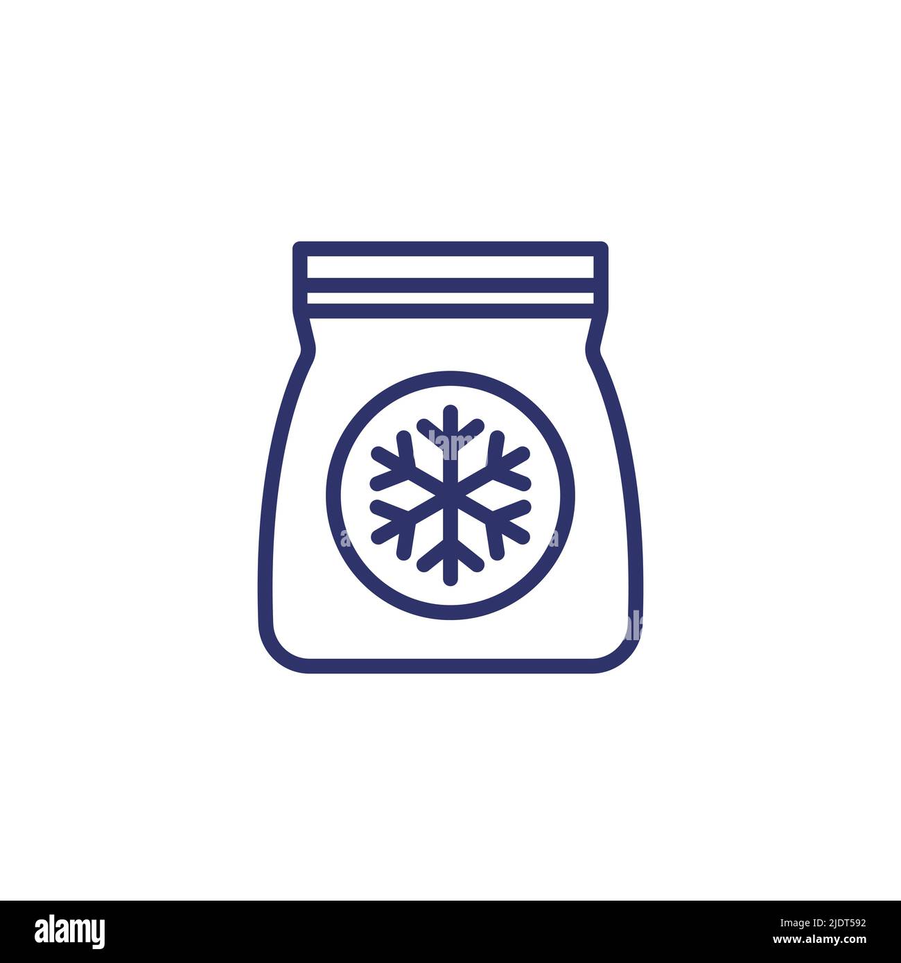 frozen bag line icon, vector Stock Vector Image & Art - Alamy