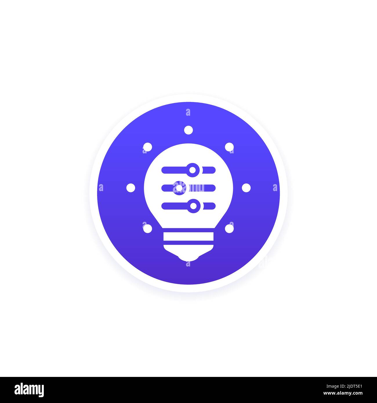 smart led light control icon for apps Stock Vector Image & Art - Alamy