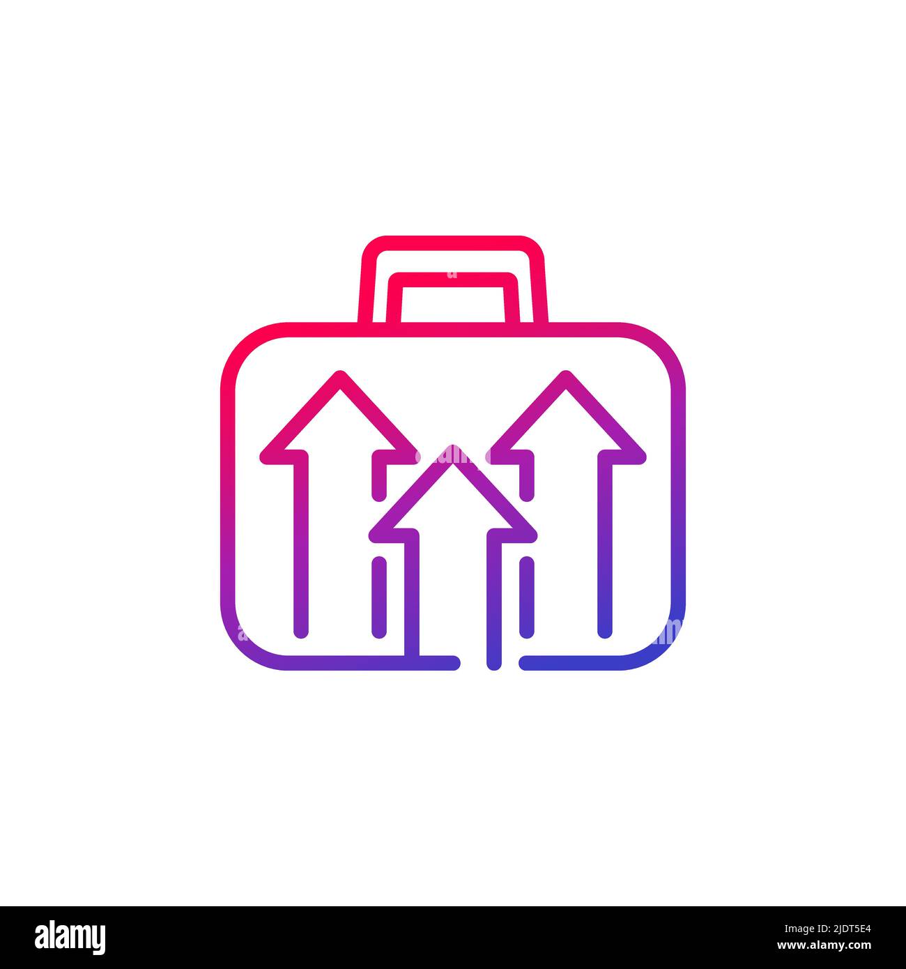 portfolio growth line icon, vector Stock Vector Image & Art - Alamy
