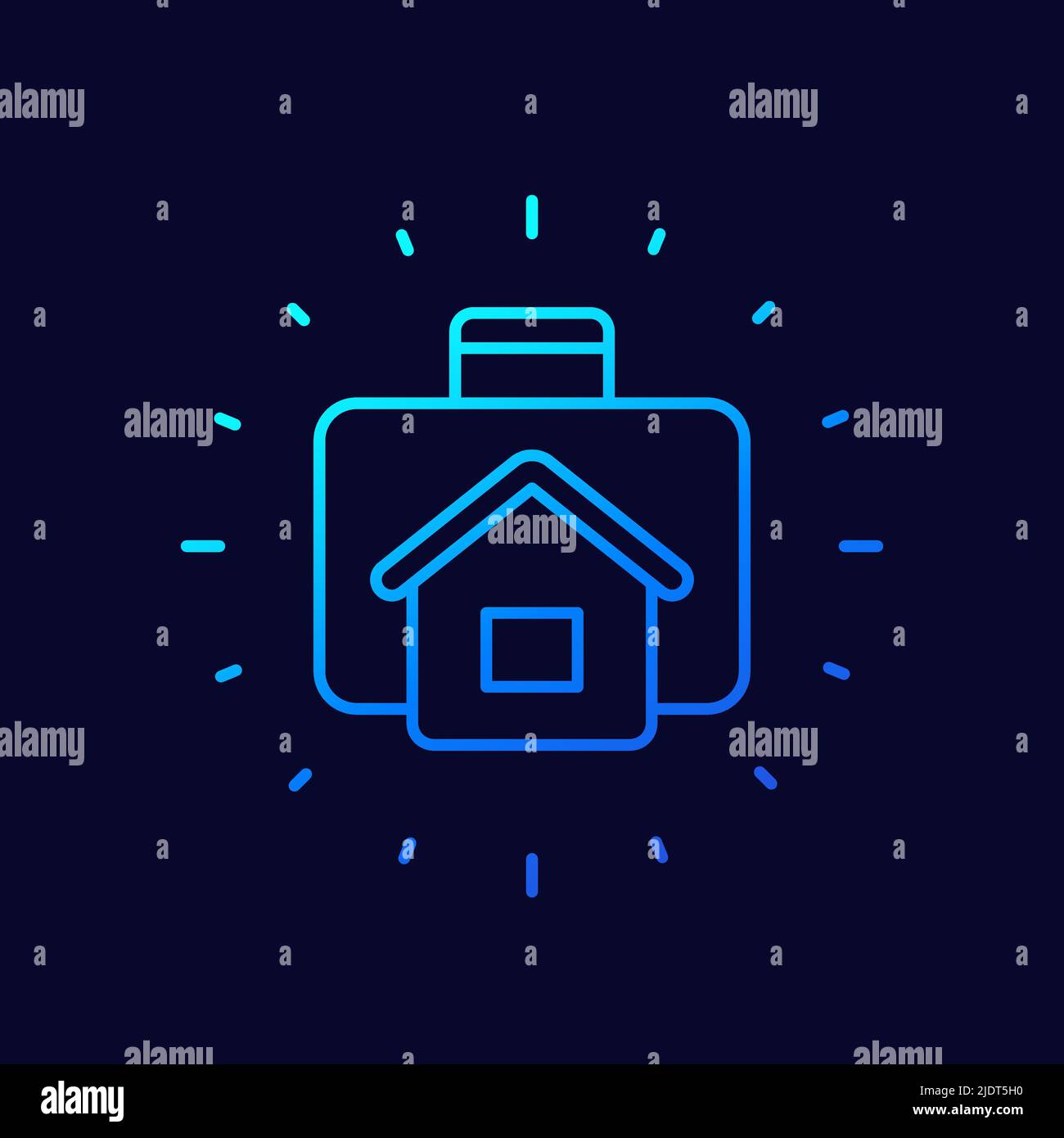 real estate portfolio line icon, vector Stock Vector Image & Art - Alamy