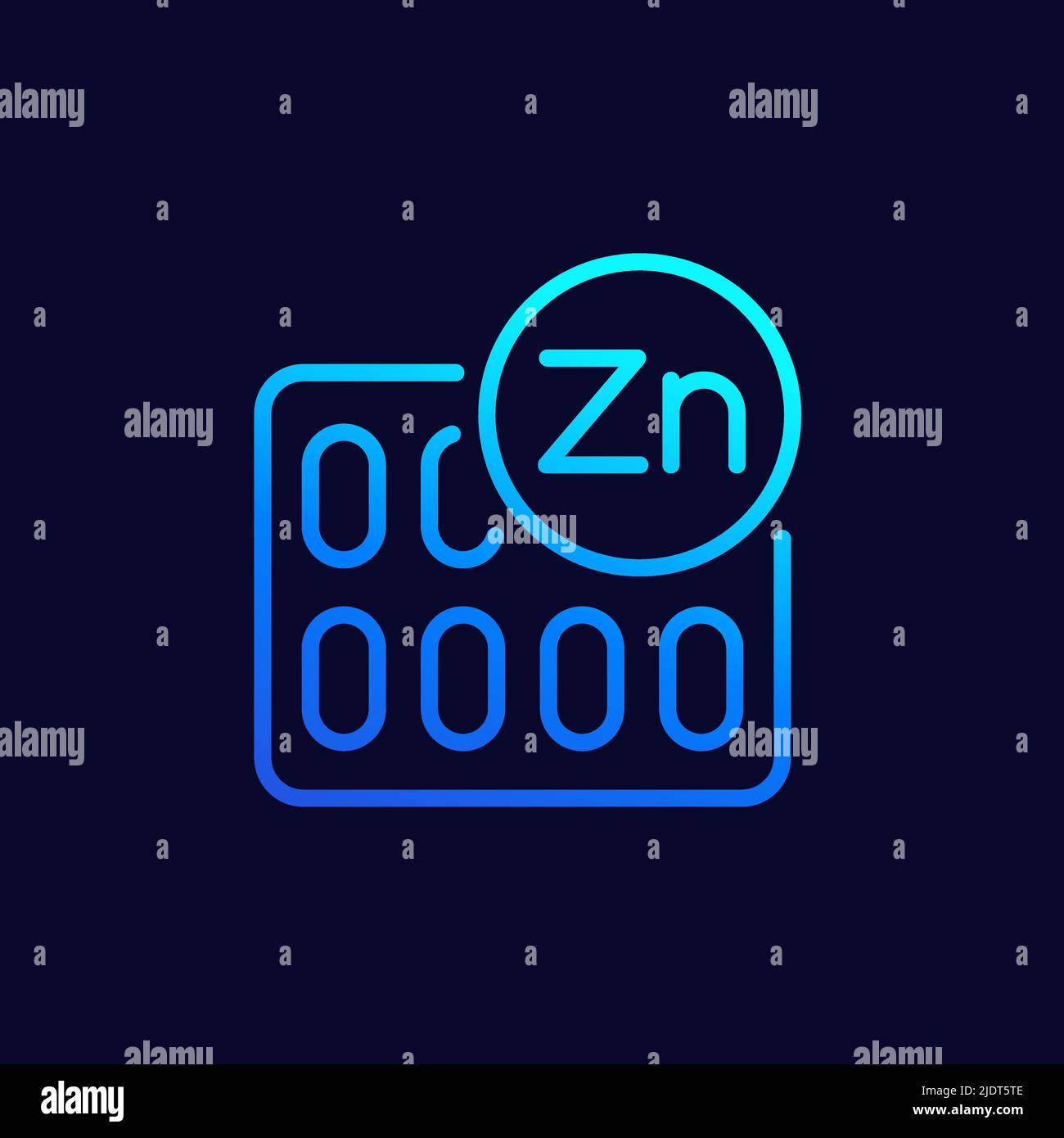 zinc capsules, Zn mineral line vector icon Stock Vector Image & Art - Alamy