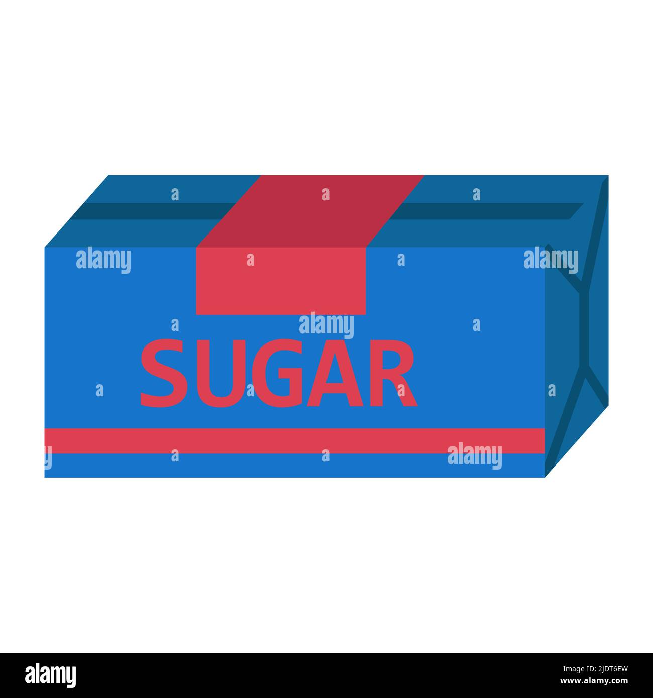 Sugar package vector food design isolated white. Icon product ...