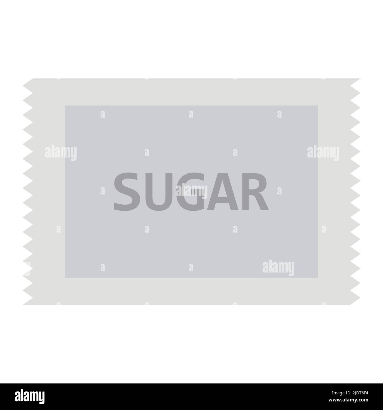 Sugar packaging bag for tea and vector package design isolated white ...