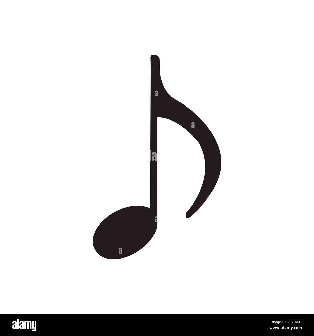 Music note vector illustration melody symbol. Musical design icon and ...