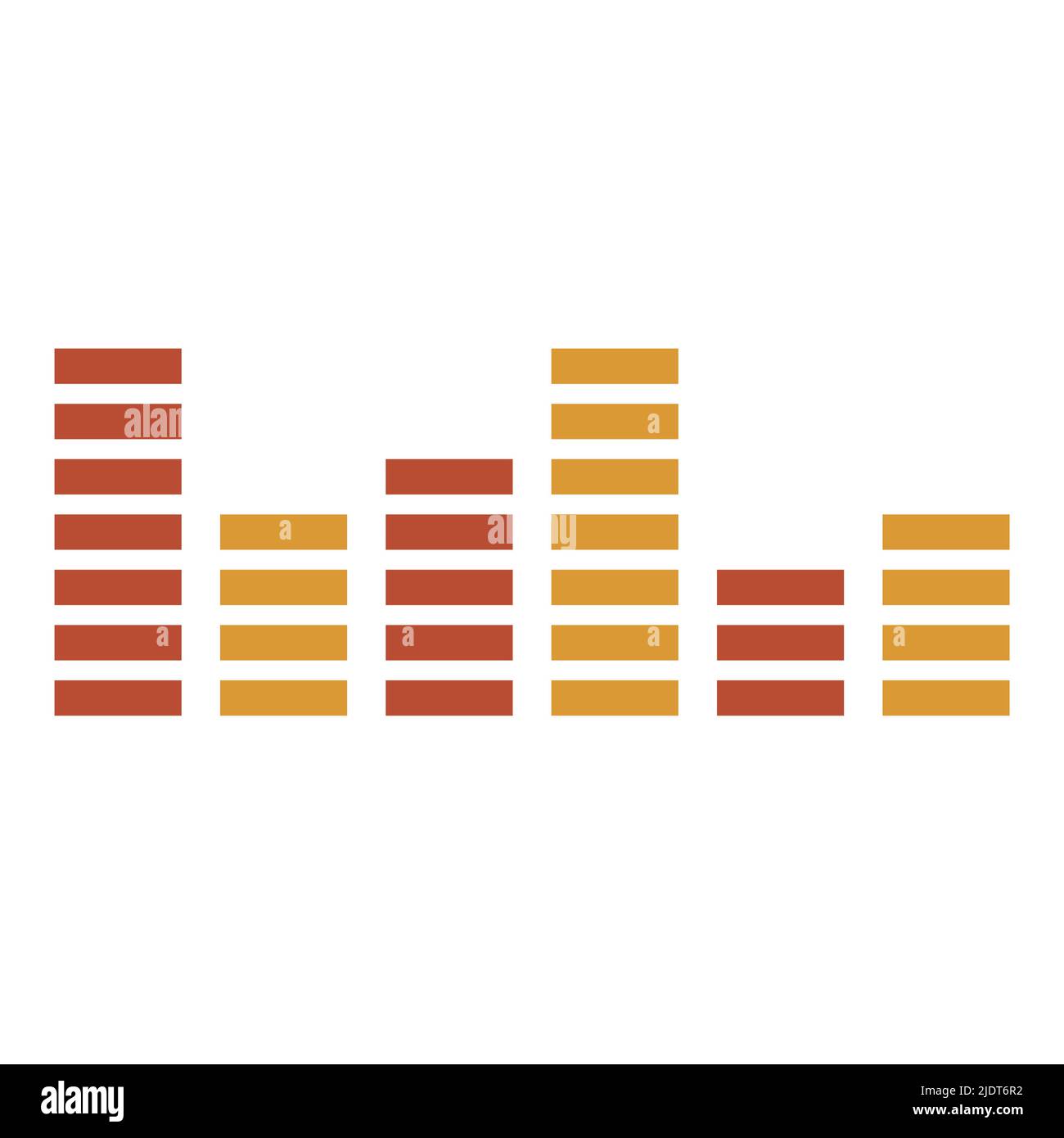 Music wave vector abstract sound design illustration. Audio equalizer ...