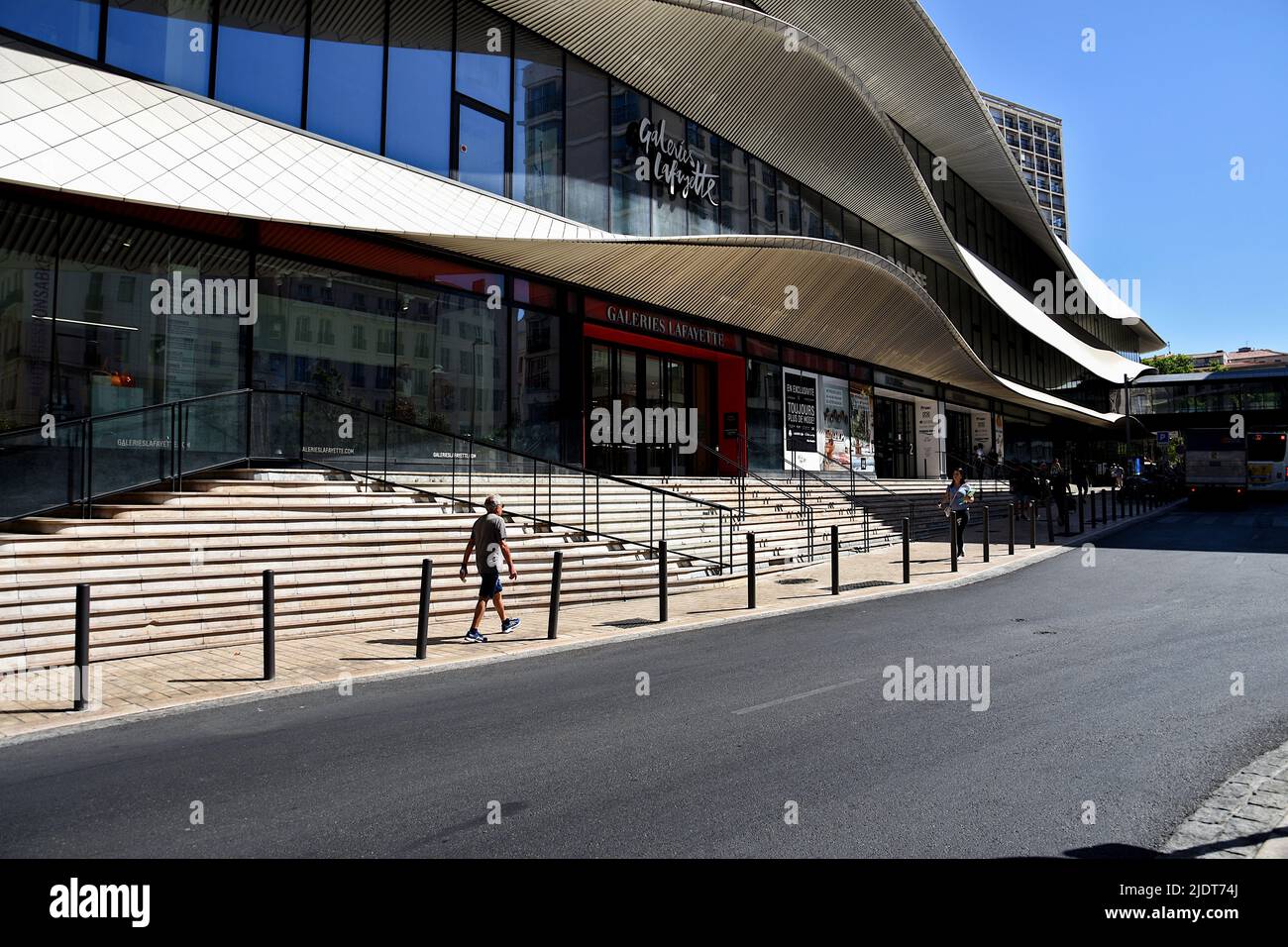 View of the Galleries Lafayette in Marseille. (Photo by Gerard Bottino ...